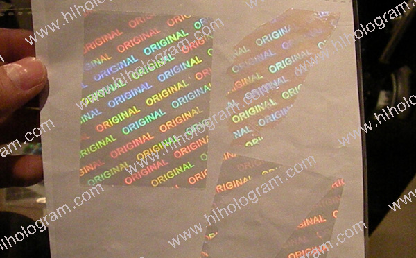 Security Transparent Hologram Sticker